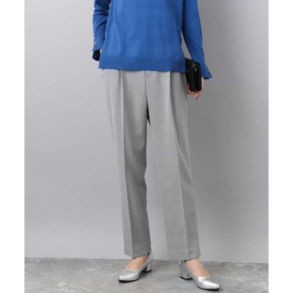 MK ミッシェルクラン（MK MICHEL  ）/【小さいサイズ】ツイード調両面起毛テーパードパンツ/洗える