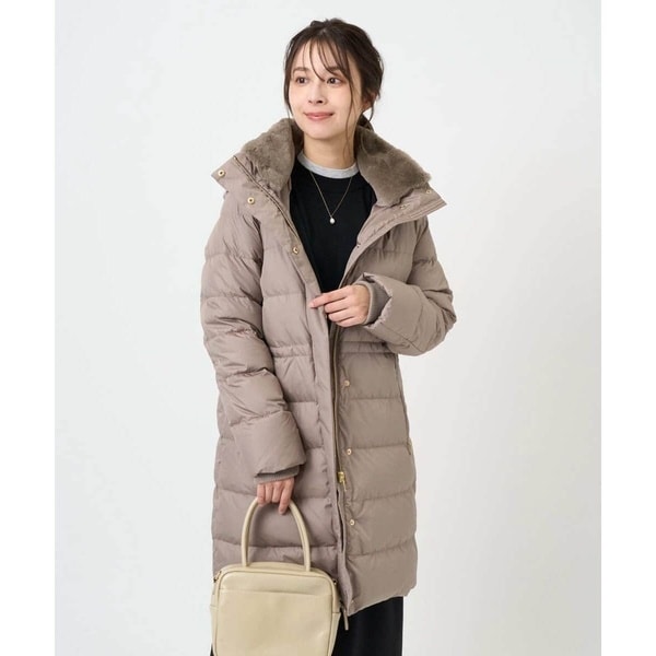 MK ミッシェルクラン（MK MICHEL  ）/【小さいサイズ】ベーシックタフタ ロングダウンコート/撥水加工