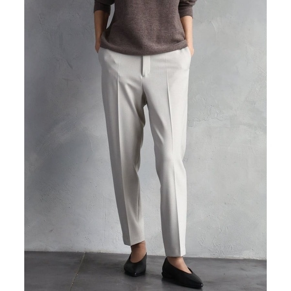 ミッシェルクラン（MICHEL ）/[小さいサイズ]［定番人気/新色追加］裏起毛ワイドクロップドパンツ(機能素材)