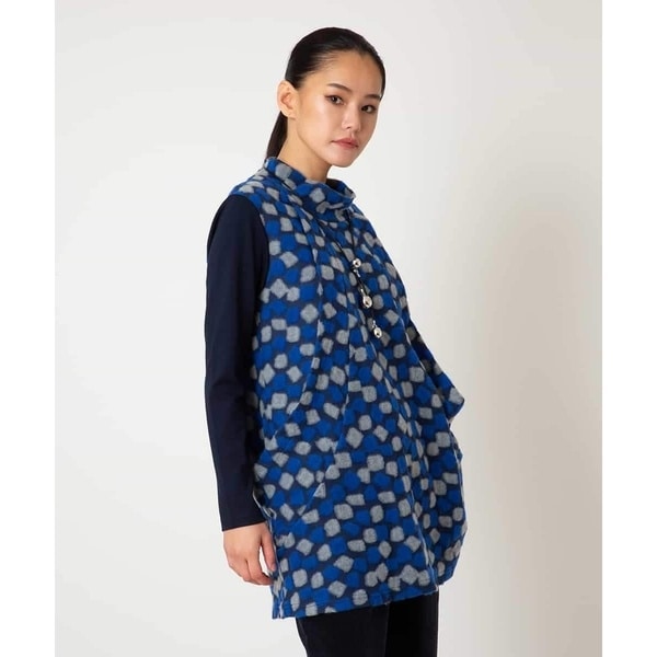 【NEW】ヒロコビス（hirokobis）/【小さいサイズ】起毛ブロックサイド切り替えデザインチュニック /洗える