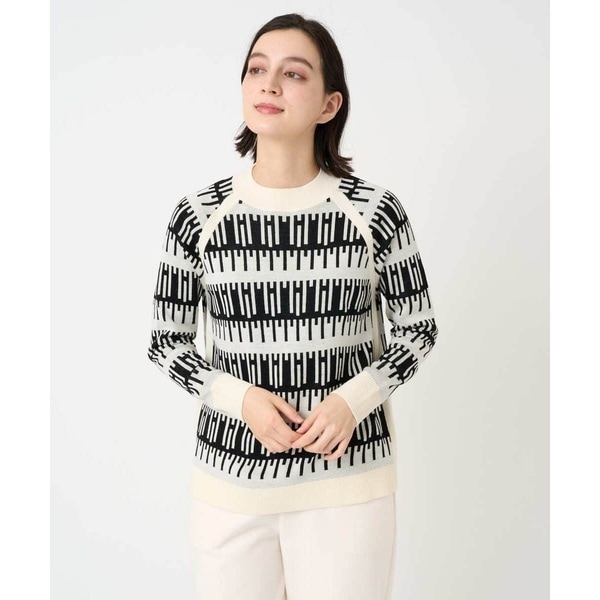 【NEW】ジョルジュ・レッシュ（ES RECH）/ジオメトリックジャガードウールニット