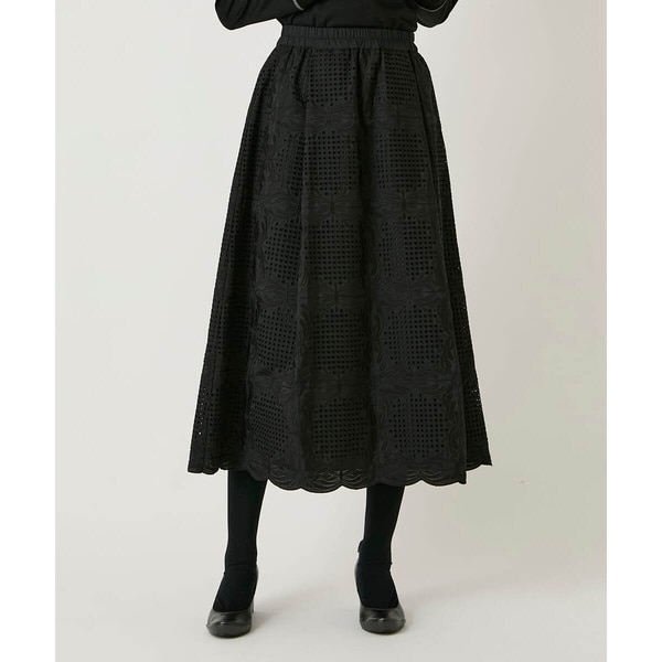 【NEW】ヒロコビス（hirokobis）/【小さいサイズ/洗える】モチーフレースデザインスカート