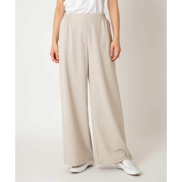 【NEW】ヒロコビス（hirokobis）/【小さいサイズ】ストレッチワイドパンツ/アルガンオイル加工/洗える