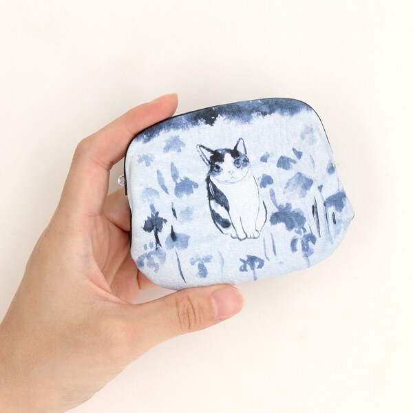 マンハッタナーズ（Manhattaner’s）/【和マンハッタナーズ】藍　押しがま口財布