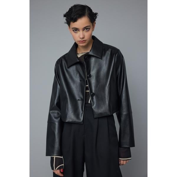 ヘリンドットサイ（HeRIN．CYE）/Fake leather jacket