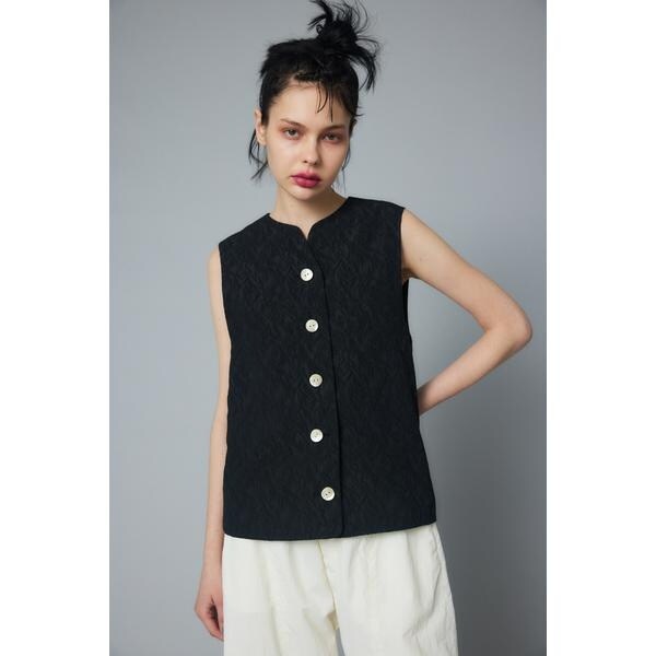 ヘリンドットサイ（HeRIN．CYE）/Jacquard vest