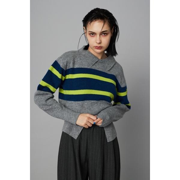 ヘリンドットサイ（HeRIN．CYE）/Border knit tops
