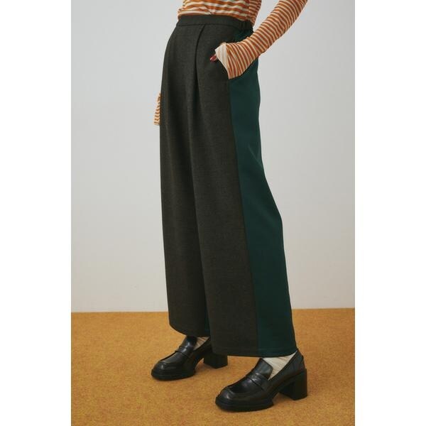 ヘリンドットサイ（HeRIN．CYE）/Bi color wide pants