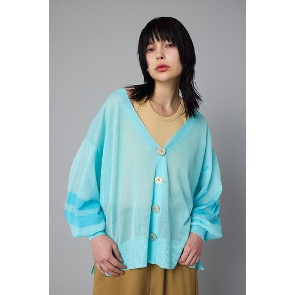 ヘリンドットサイ（HeRIN．CYE）/Sheer line cardigan