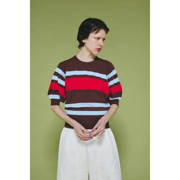 ヘリンドットサイ（HeRIN．CYE）/Border knit tops