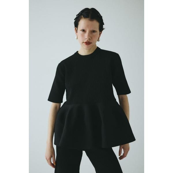 ヘリンドットサイ（HeRIN．CYE）/Flare hem knit tops