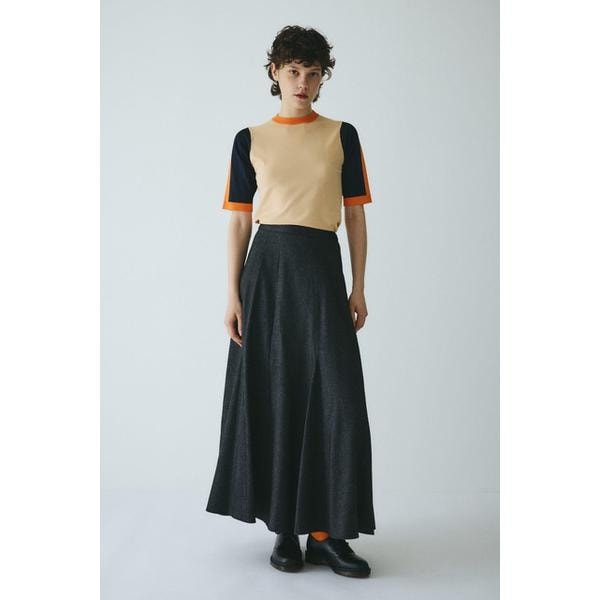 ヘリンドットサイ（HeRIN．CYE）/Herringbone maxi skirt