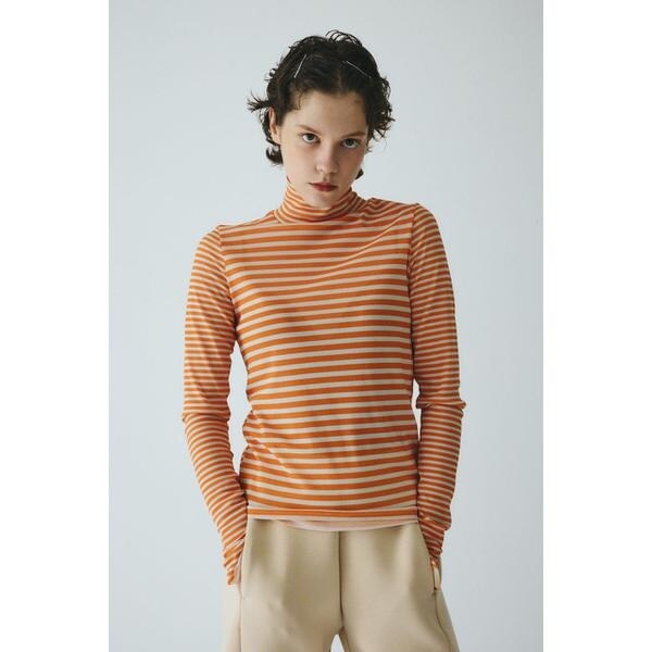 ヘリンドットサイ（HeRIN．CYE）/High neck mesh inner tops