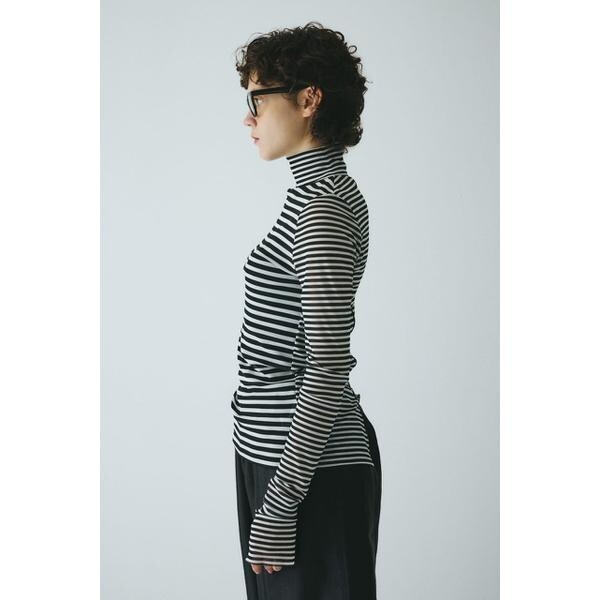 ヘリンドットサイ（HeRIN．CYE）/High neck mesh inner tops