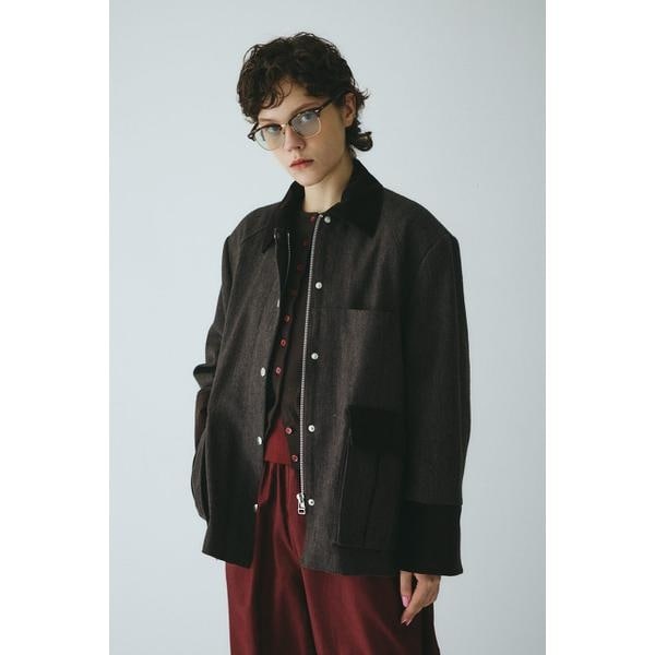 ヘリンドットサイ（HeRIN．CYE）/Herringbone loose jacket