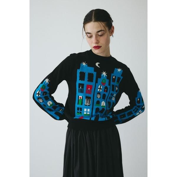 ヘリンドットサイ（HeRIN．CYE）/Holiday knit top