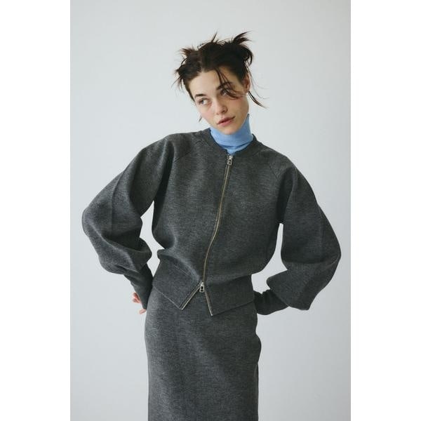 【NEW】ヘリンドットサイ（HeRIN．CYE）/［予約］Zip up knit tops