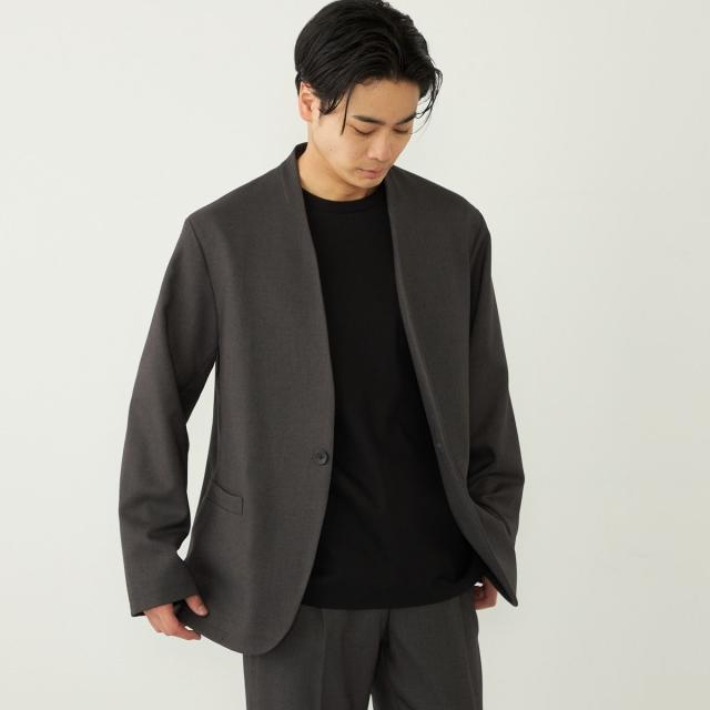 シップス カラーズ（SHIPS Colors）/《一部追加予約》SHIPS Colors:〈手洗い可能〉ノーカラー ジャケット(セットアップ可能)◆