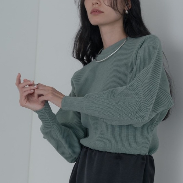 ギャレスト（GALLEST）/フォルムスリーブコンシャスニット