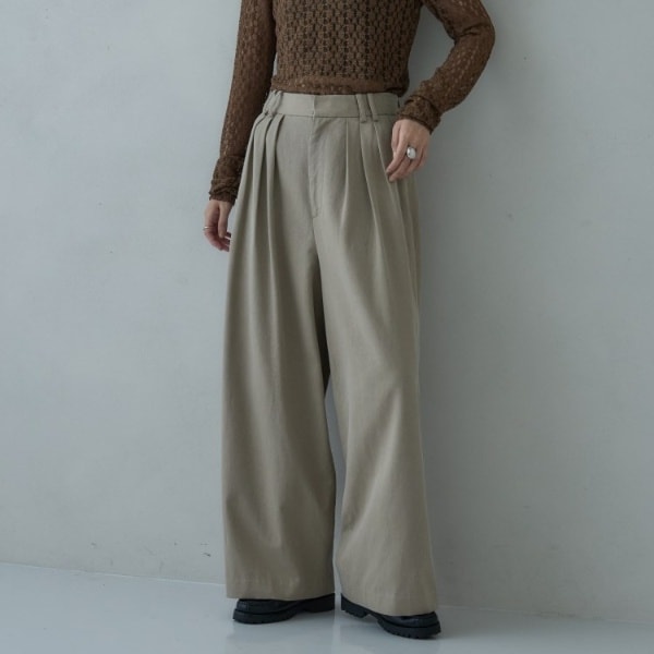 ギャレスト（GALLEST）/タックワイドパンツ
