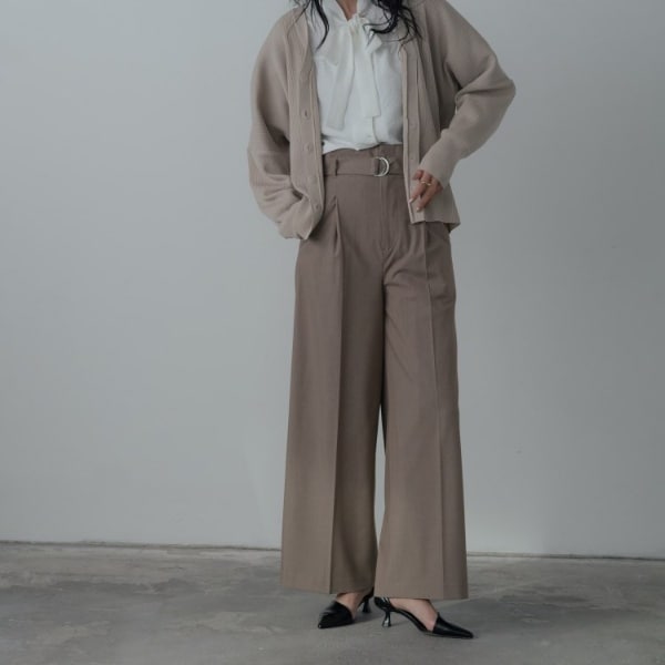 ギャレスト（GALLEST）/Timeless｜ベルテッドワイドパンツ【セットアップ対応】
