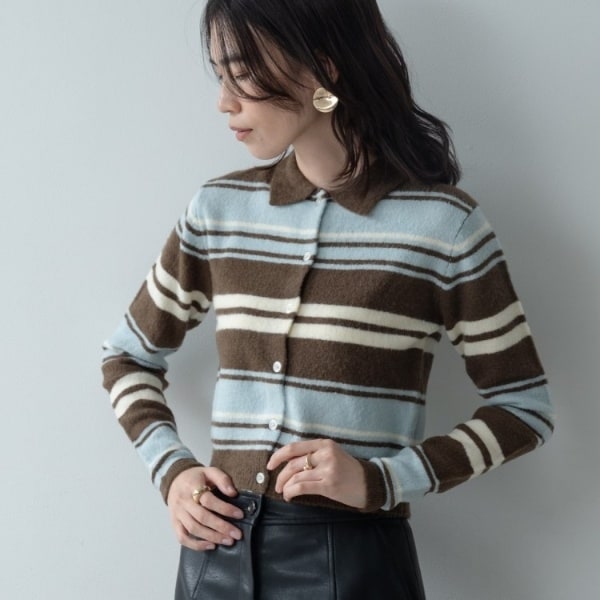 ギャレスト（GALLEST）/ヘアリーボーダーポロニット