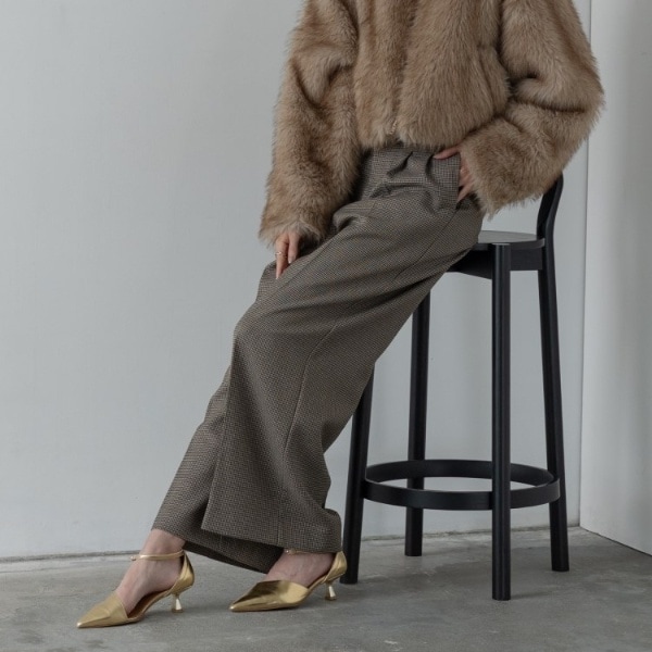 ギャレスト（GALLEST）/ガンクラブチェックワイドパンツ