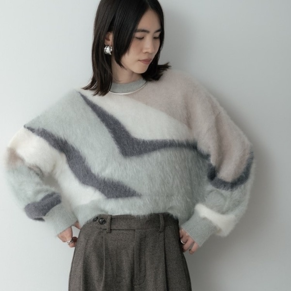 ギャレスト（GALLEST）/インターシャシャギーニット