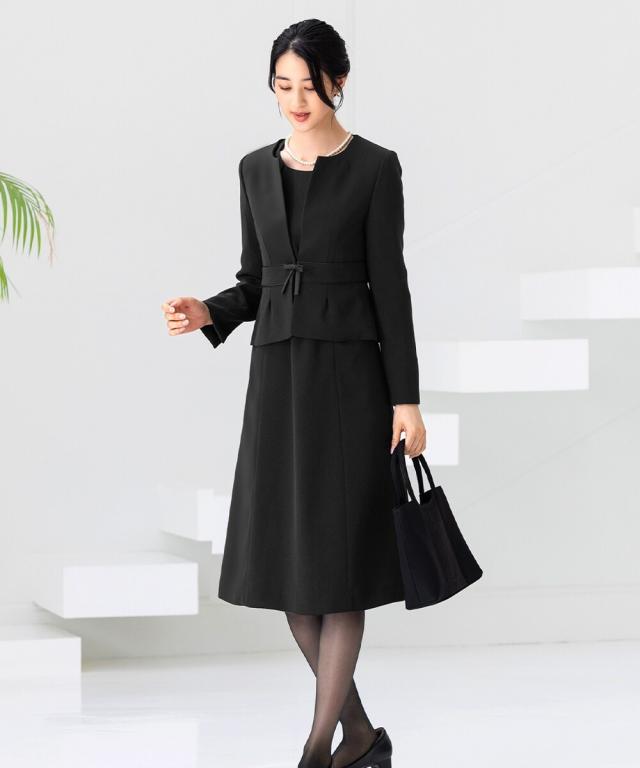 アッドルージュ（Addrouge）/【洗える / 抗菌消臭】 喪服 ブラックフォーマル 礼服 着丈が選べる　5号〜23号　レディース