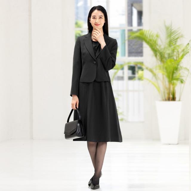 アッドルージュ（Addrouge）/【洗える / 抗菌消臭】 喪服 ブラックフォーマル 礼服 着丈が選べる　5号〜23号　レディース