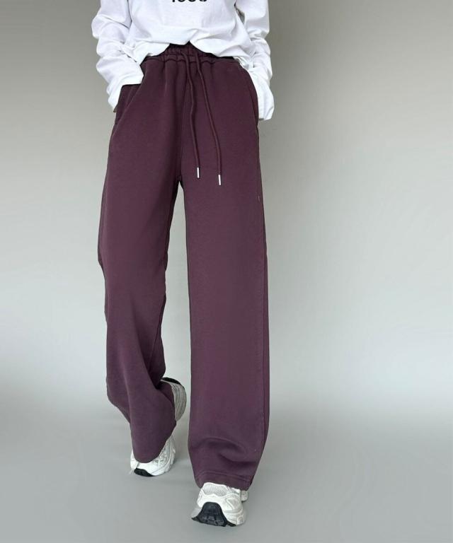 アイモハ（aimoha）/裏起毛ワイドレッグスウェットパンツ