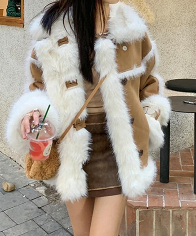 アイモハ（aimoha）/ボリュームファームートン風コート