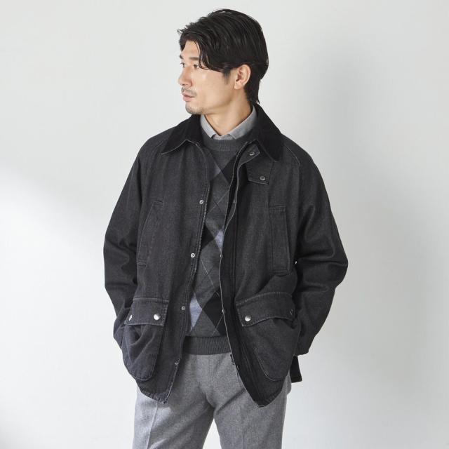 コナカ（konaka）/【stanley blacker】デニムハンティングジャケット ブラック アウター コート