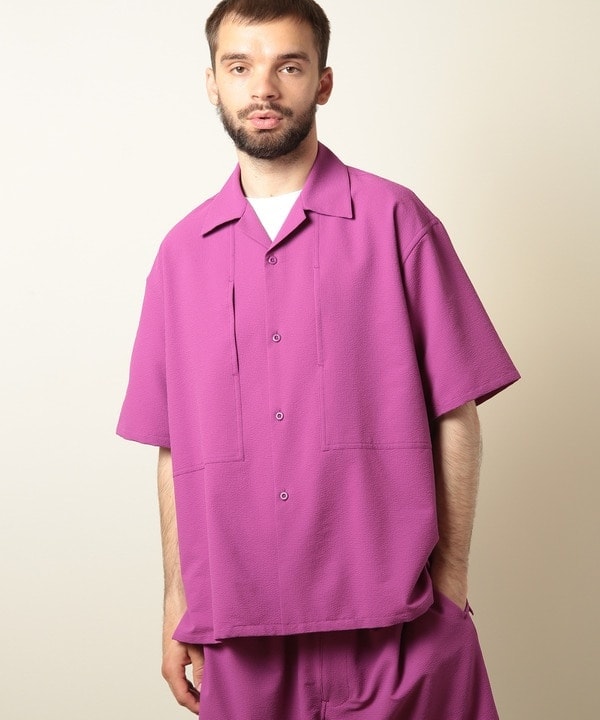 フューズ/シアサッカーBIGヨークポケットャツ