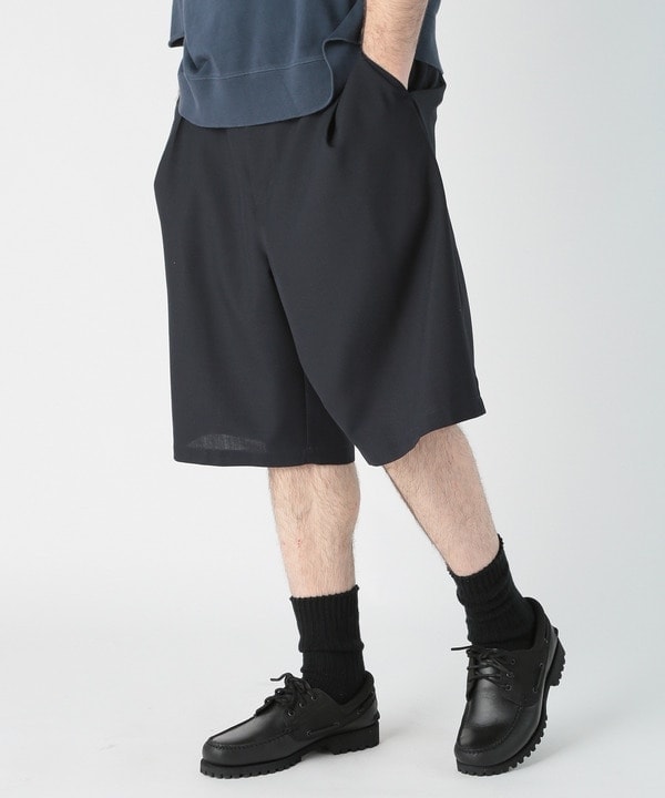 フューズ（FUSE）/トロピカル素材ワイドハーフパンツ