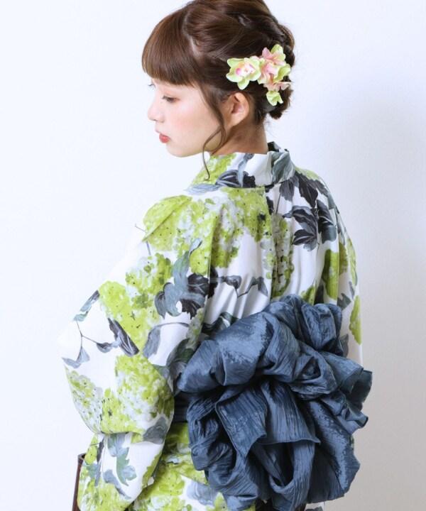 エタニティセレクト（ETERNITY SELECT）/浴衣 5点 セット 着付け 説明書付き レディース　浴衣 /兵児帯 /腰紐 /下駄