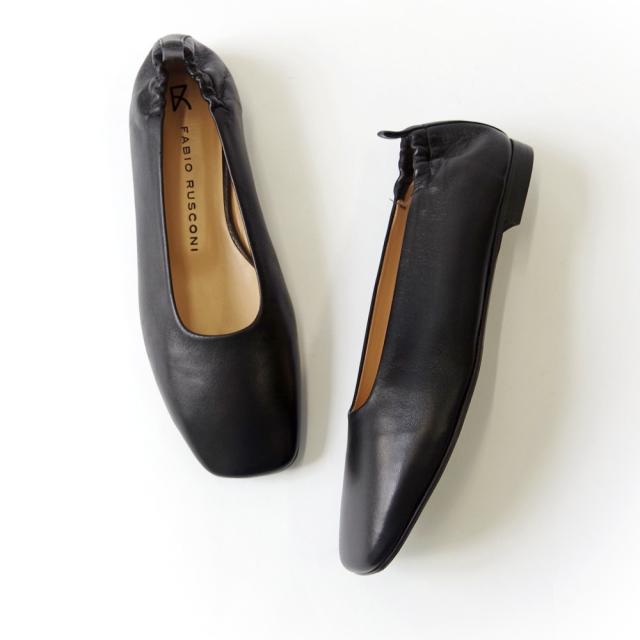 ファビオ ルスコーニ（FABIO RUSCONI）/スクエアトゥ カッターシューズ EMMA バレエパンプス