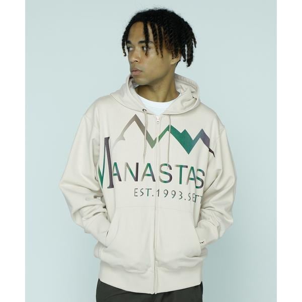 マナスタッシュ（Manastash）/MANASTASH／マナスタッシュ／LARGE LOGO FULL ZIP HOODIE