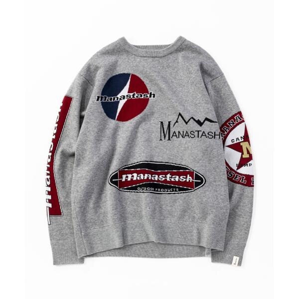 マナスタッシュ（Manastash）/MANASTASH／MULTI CLASSIC LOGO CREWNECK KNIT
