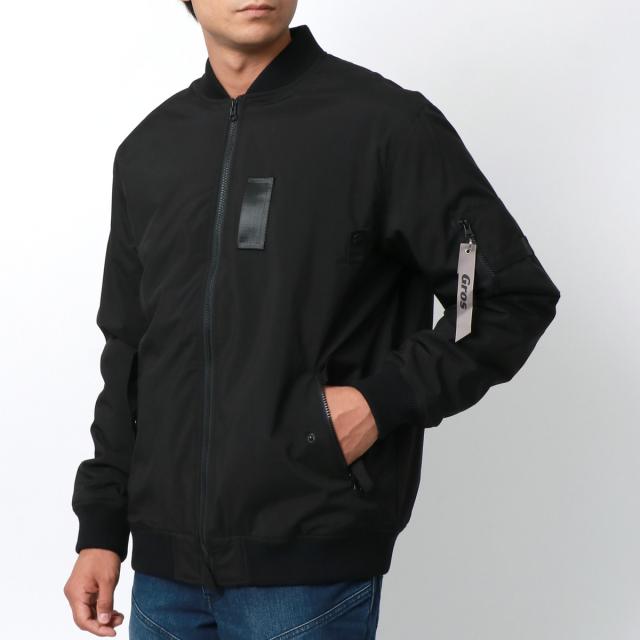 グロス（Gros）/【 防風 撥水 で天候の急変にも対応】 MA−1 中綿 防風 撥水加工 ストレッチ バイクアウター