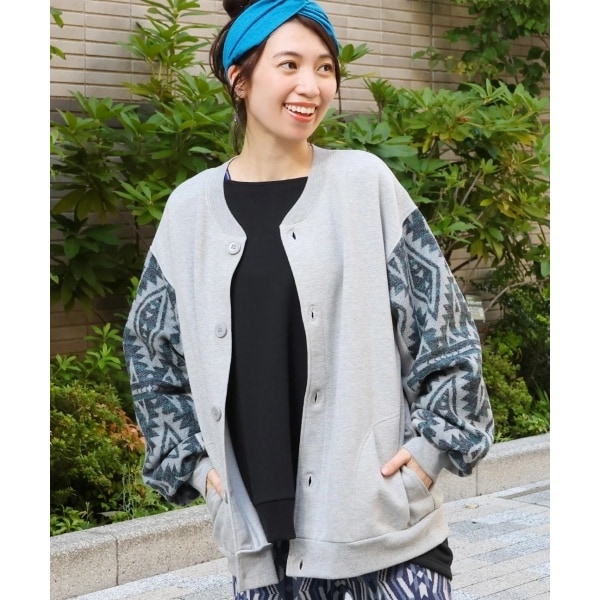 チチカカ（titicaca）/ジャカードスリーブカーディガン【12月1日(月)15時までの限定価格】