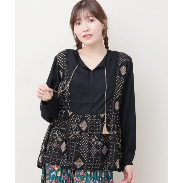 チチカカ（titicaca）/Shanti Shanti ジオメトリープルオーバー【WEB限定】