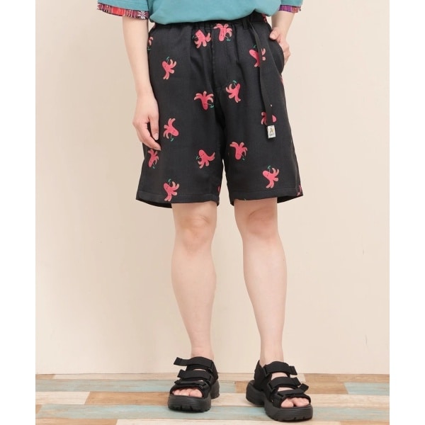 チチカカ（titicaca）/go slow caravan ブッチャー総柄プリントイージーショーツ【WEB限定】