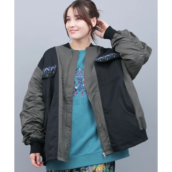 チチカカ（titicaca）/リメイク風切替MA−1