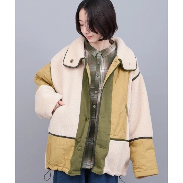チチカカ（titicaca）/ボア×キルトリバーシブルブルゾン