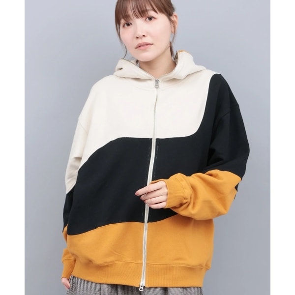 チチカカ（titicaca）/go slow caravan 裏毛クレイジーフルジップパーカー【WEB限定】