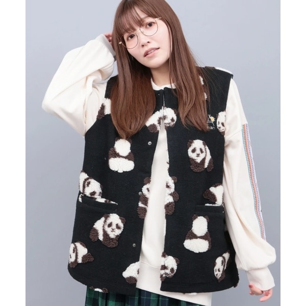 チチカカ（titicaca）/go slow caravan ジャカードボアベスト【WEB限定】