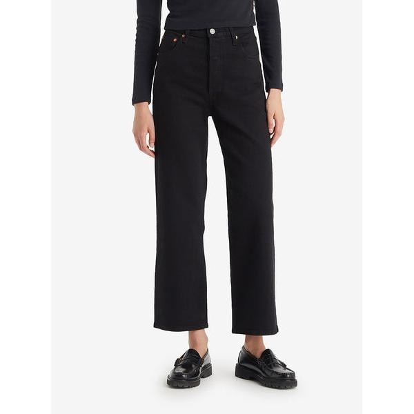 リーバイス（Levi’s）/RIBCAGE ストレートジーンズ ブラック