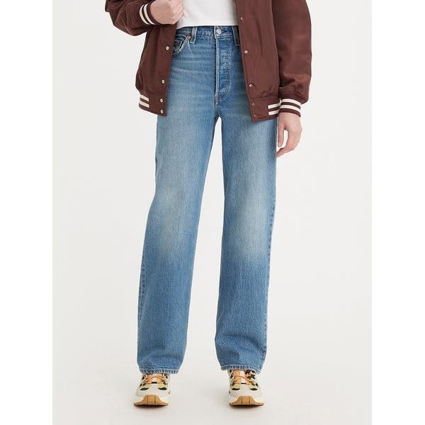 リーバイス（Levi’s）/RIBCAGE ストレートジーンズ ミディアムインディゴ