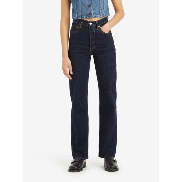 リーバイス（Levi’s）/RIBCAGE ストレートジーンズ ダークインディゴ